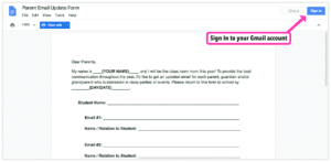 How to Update Parent Emails (Editable Form) | Room Mom Rescue