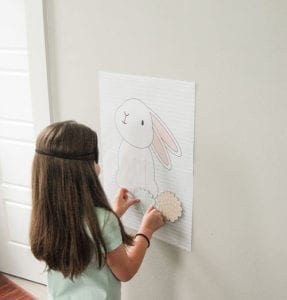 DIY Pin the Tail on the Bunny Easter Game | Room Mom Rescue
