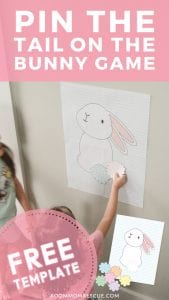 DIY Pin the Tail on the Bunny Easter Game | Room Mom Rescue