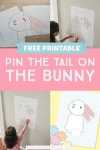 DIY Pin the Tail on the Bunny Easter Game | Room Mom Rescue