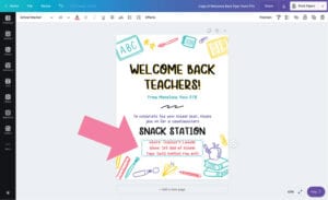 Back to School Teacher Breakfast Invitation | Free Printable for PTA & PTO