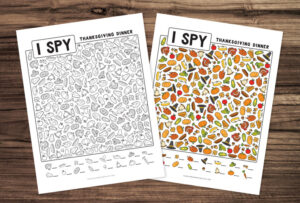 Thanksgiving I Spy (Free Printable PDF) | Room Mom Rescue