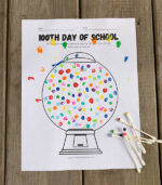 100th Day of School Gumball Machine | Room Mom Rescue