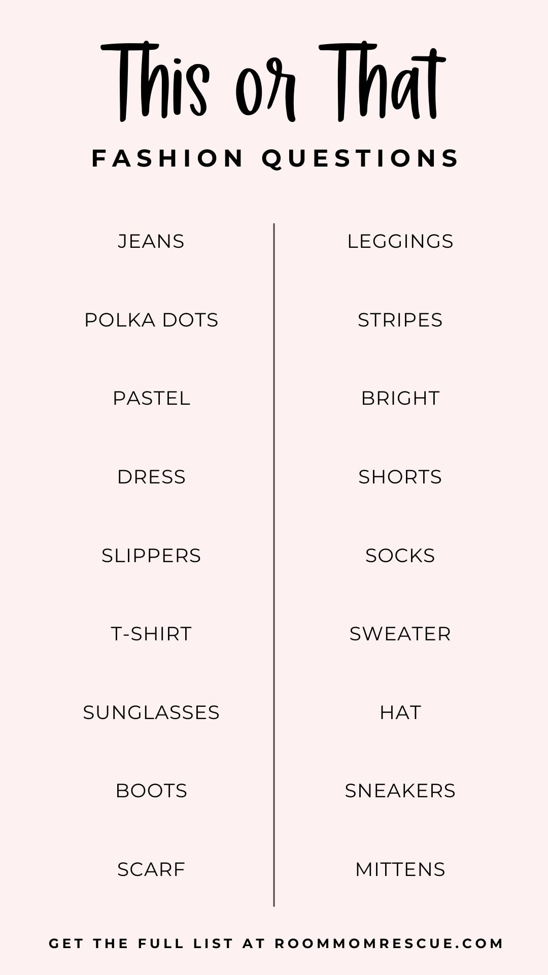 400+ Fun This or That Questions To Play | Room Mom Rescue