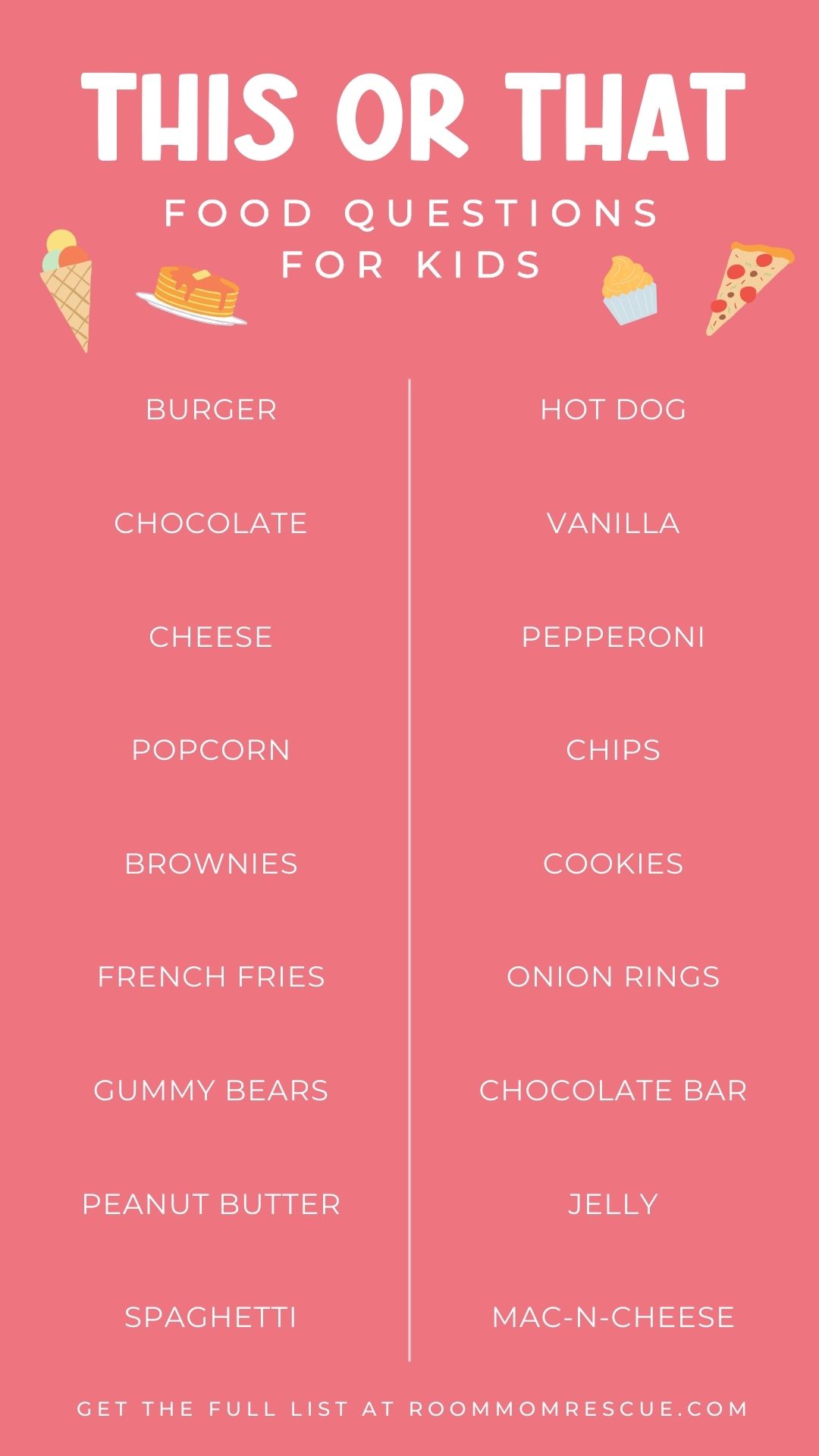 400+ Fun This or That Questions To Play | Room Mom Rescue