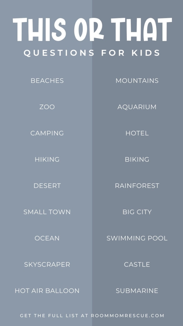 400+ Fun This or That Questions To Play | Room Mom Rescue