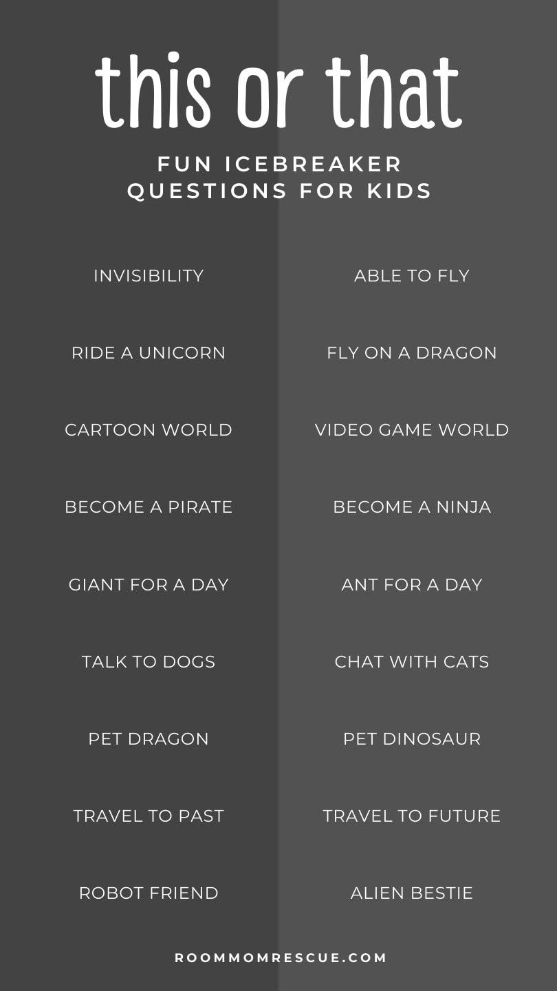 400+ Fun This or That Questions To Play | Room Mom Rescue