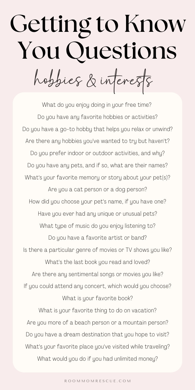 Best 400 Get to Know You Questions to Get Conversations Started | Room Mom Rescue
