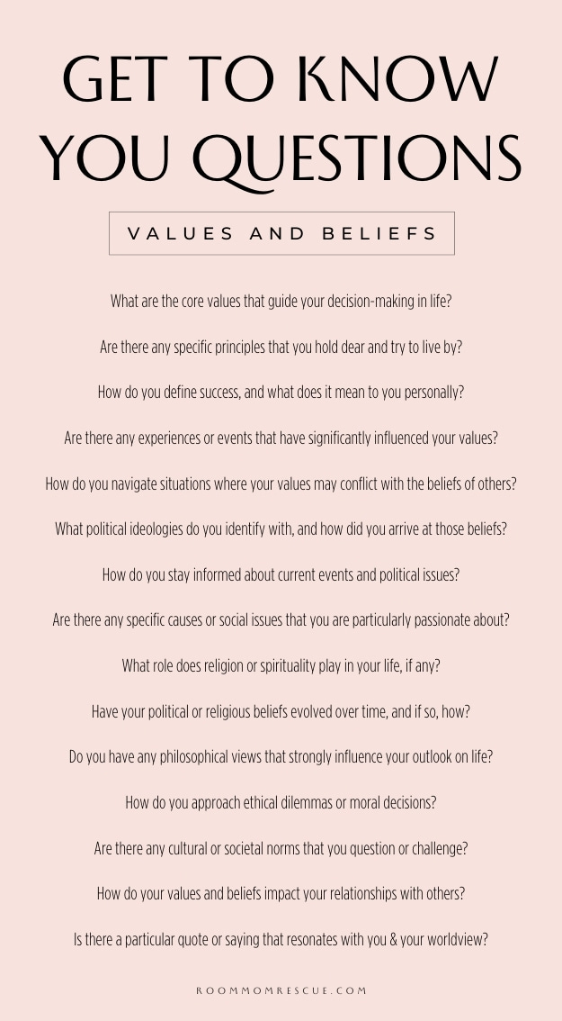 Best 400 Get to Know You Questions to Get Conversations Started | Room ...