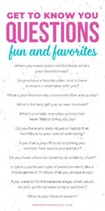 Best 400 Get to Know You Questions to Get Conversations Started | Room ...