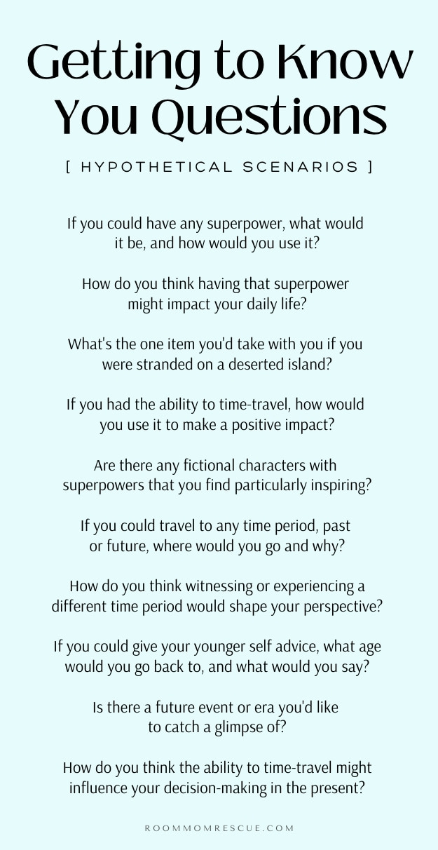 Best 400 Get to Know You Questions to Get Conversations Started | Room ...