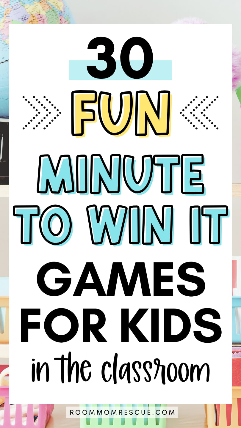 30 Fun & Exciting Minute-To-Win-It Games for Kids | Room Mom Rescue